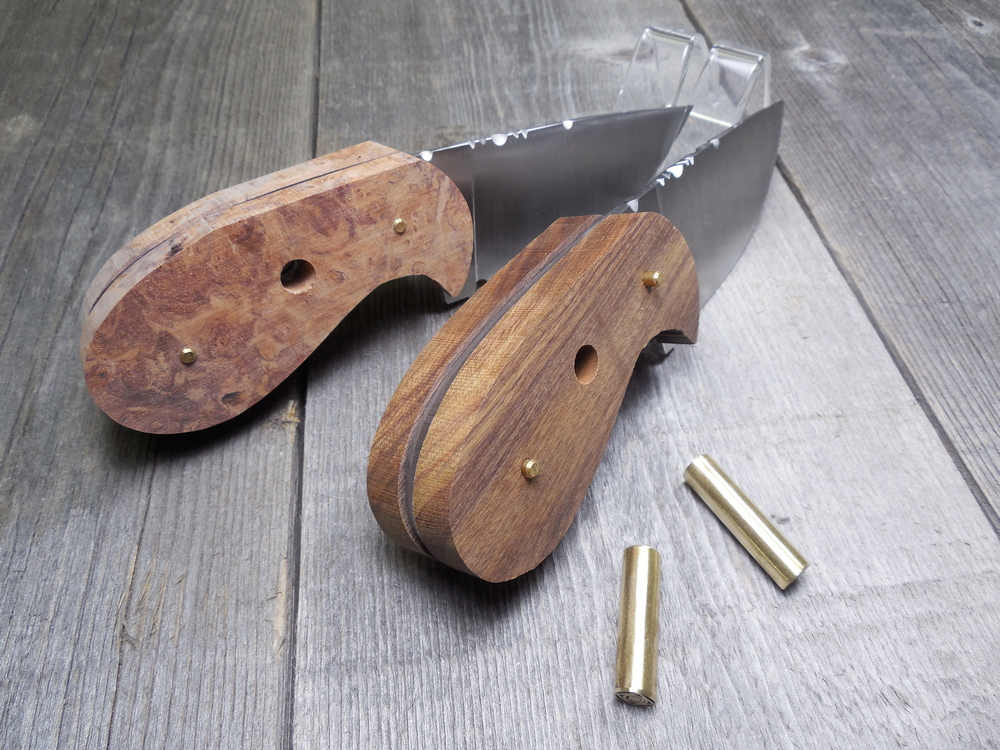Couple of Palm Skinner Hunting Knives on the Bench - Gary Greer Knives